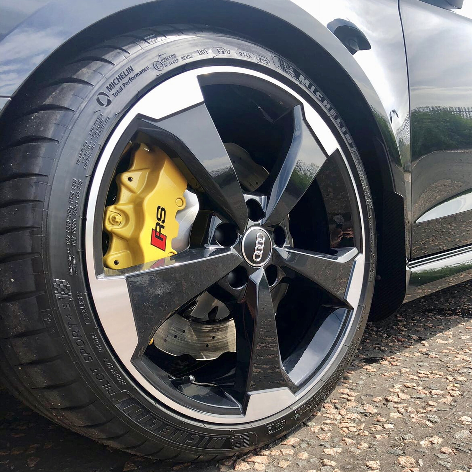 AP Design Gloss Carbon Fibre Front/Rear Mud Flaps/Arch Guards Audi RS3 ...