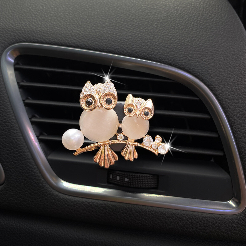 Air Vent Perfume For Cars Owl-shaped Holder Long-lasting Fragrance 25g ...