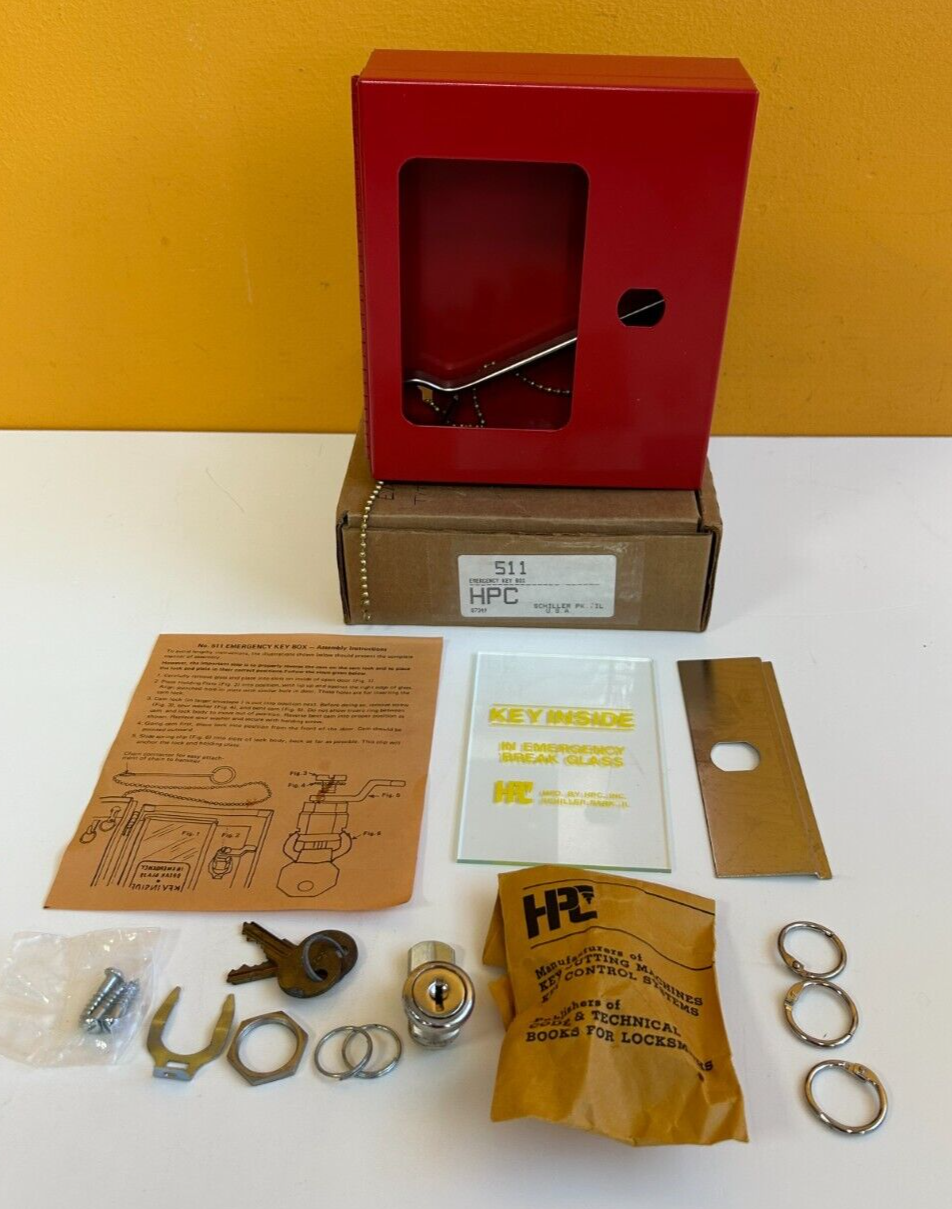 HPC 511 6.625"H x 5.75"W x 2"D 5-Wafer Cam Lock, Emergency Key Box. New ...