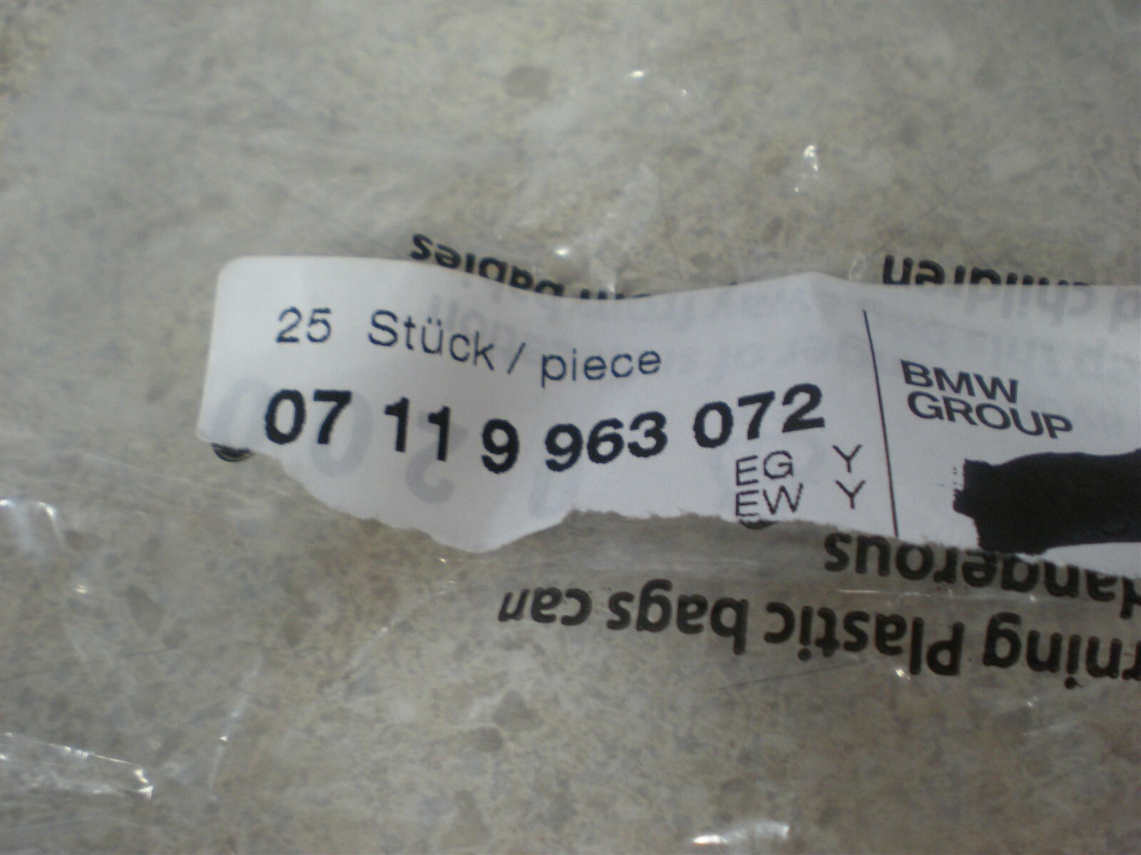 NOS OEM BMW Gasket Ring 2016-18 S1000 07119963072 | eBay