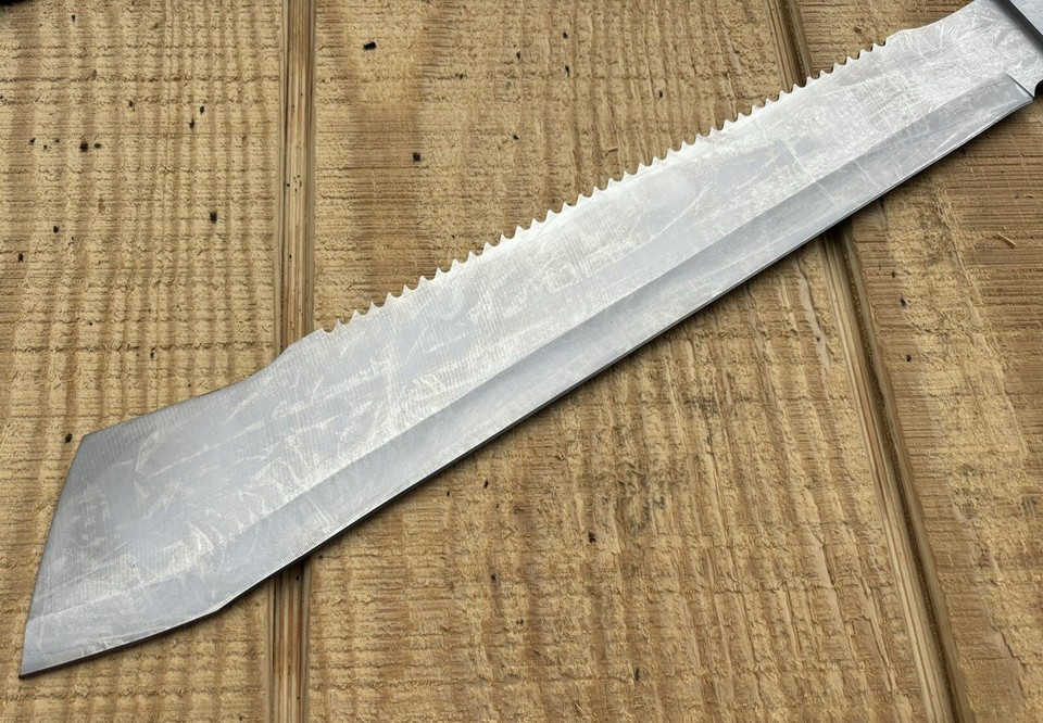 Heavy Duty Machete Sawback XL 25” Full Tang 8mm Thick Heavy Gauge ...