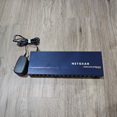 NETGEAR ProSafe 16 Port 10/100 Switch FS116 | eBay