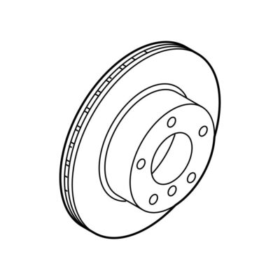 Genuine OEM Front Left Disc Brake Rotor for BMW 34106880077 | eBay