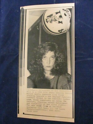 1991 Lisa Olson Boston Herald sports reporter Vintage Wire Press Photo ...