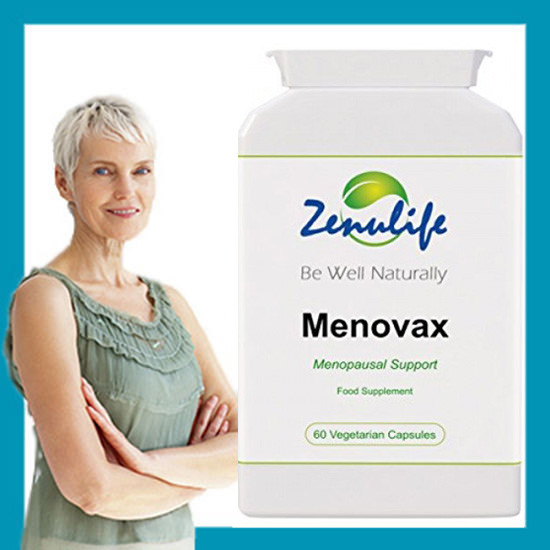 MenoVax Natural PMS & Menopause Relief Supplements 60 Herbal Capsules ...