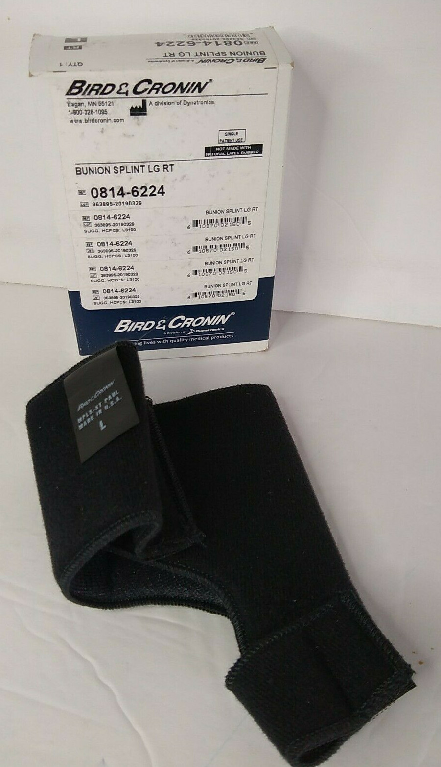 Bunion Splint Large Right By Bird & Cronin 0814-6224 | eBay