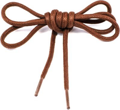 Pedag Round Waxed Thick Laces 1 Pair, Dark Brown, 48 Inches | eBay