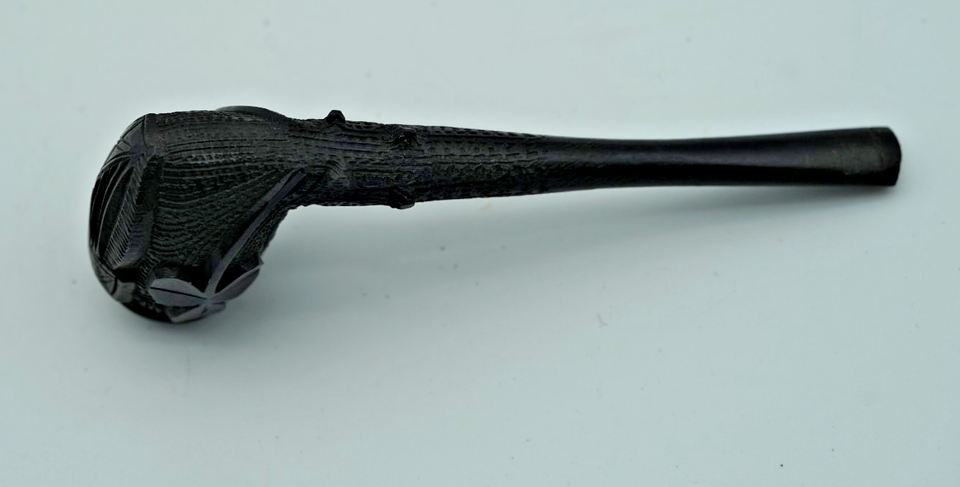 Vintage Irish Bog Oak Carved Shamrock Smoking Pipe | eBay UK