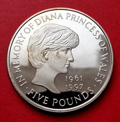 1999 Elizabeth II - PROOF £5 Five Pound Diana Memorial Coin - Mintage ...