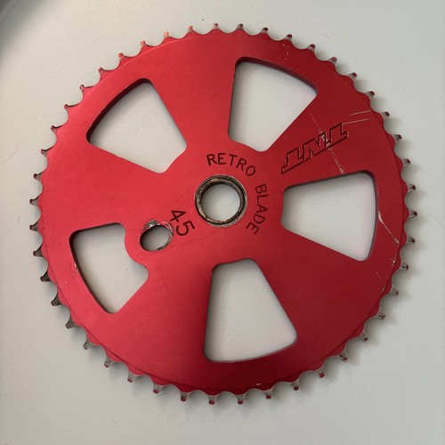TNT Retro Blade 45T Sprocket Red Old School BMX 45 Tooth Alloy 90s | eBay
