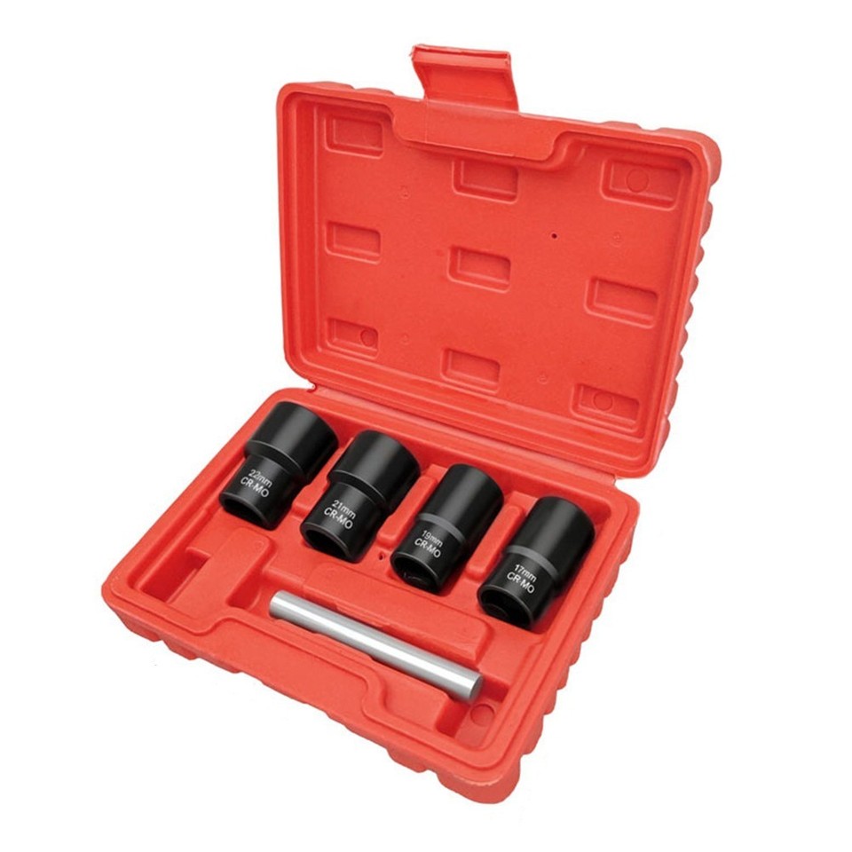 Bolt Nut Remover Extractor Socket Tool Set 17mm to 22mm for 12 Inch ...