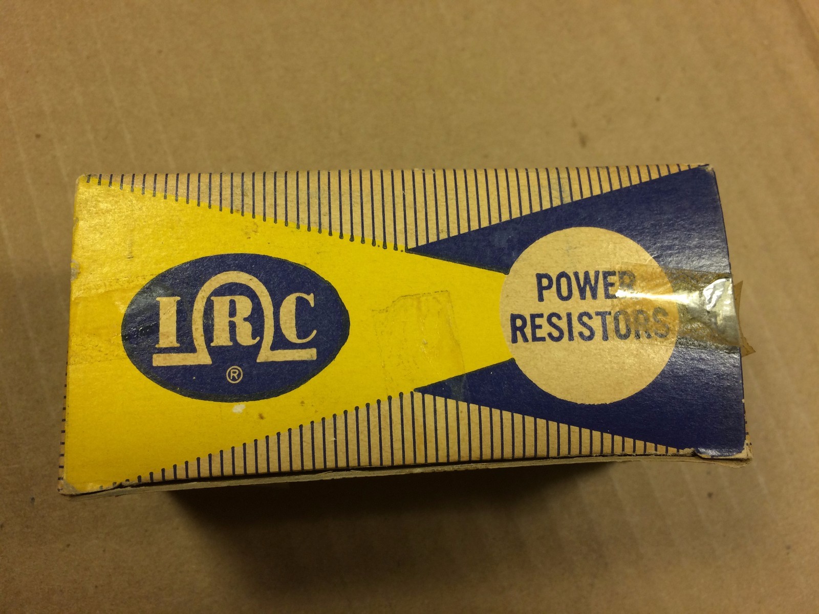 NOS Box of 25 Vintage 350 ohm 5-watt 5W IRC Cement Power Resistors 1964 ...