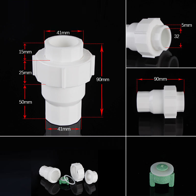 Non Return Valve PPR Plastic Pipe Check Shut-off One Way Fittings ...