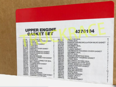 4352146 Upper Engine Gasket Set 4376104 2881767 Fit Cummins Engine ISX ...