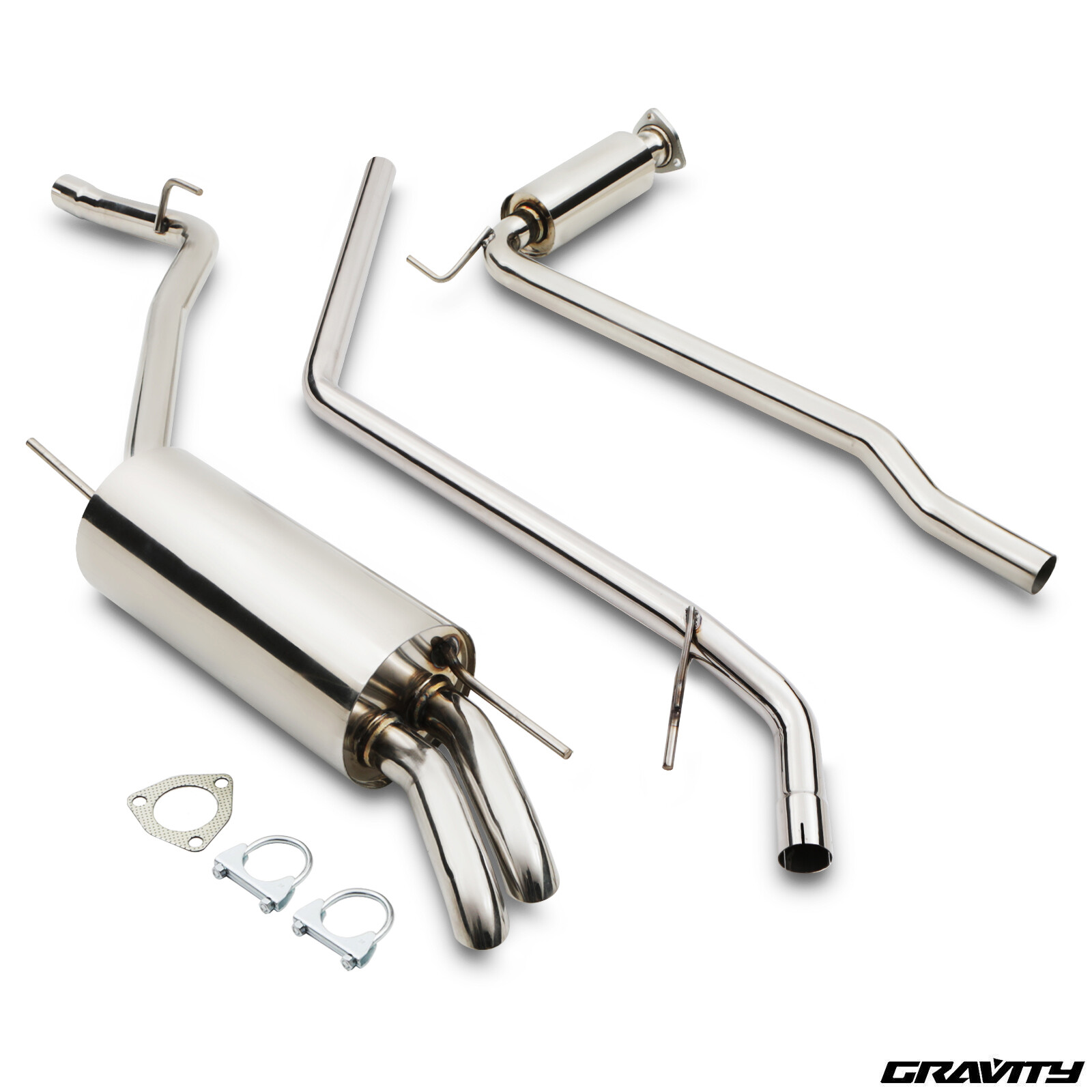 STAINLESS STEEL DECAT EXHAUST SYSTEM FOR VW TRANSPORTER T4 1.9 2.5 TDI ...