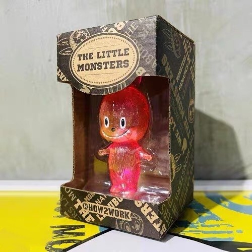 HOW2WORK THE LITTLE MONSTERS MINI LABUBU Clear Red Ver Figures Toys ...