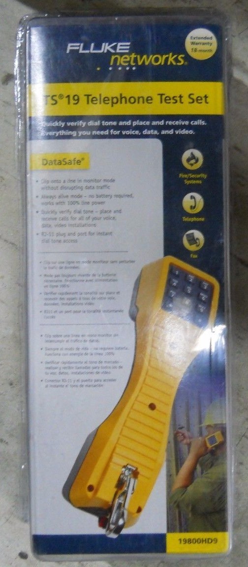 FLUKE NETWORKS TS 19 TELEPHONE TEST SET 19800HD9 | eBay