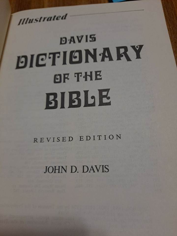 Illustrated Davis Dictionary Of The Bible By John D. Davis ...