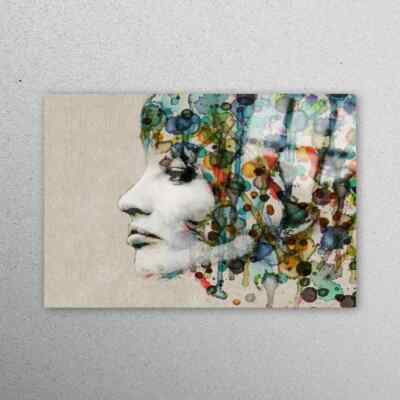 Woman Face Tempered Glass Printing Wall Art Australian Made Quality ...