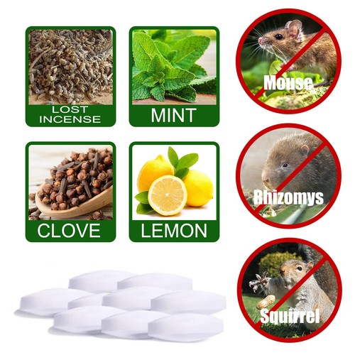 20X Mouse Repellent Bag with 20pcs Pills Rodent Repellent Pack Keep ...