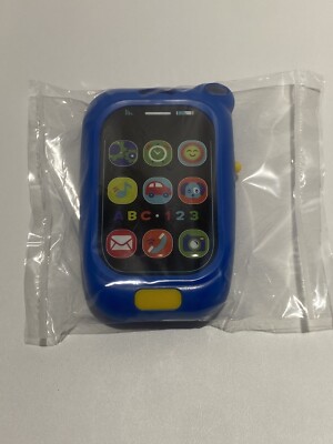 Baby King Blue Cell Smart Phone Toddler Toy Talks Lights Music Sounds ...