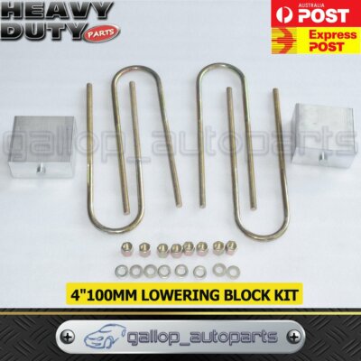 4" 100mm Solid Lowering Block Kit for Toyota Hilux 2WD GGN15R KUN16R w ...