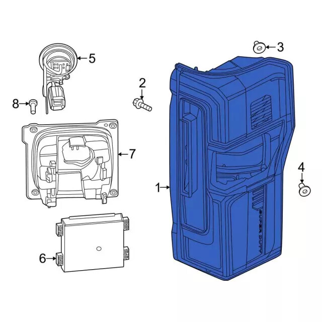 Genuine Ford Tail Lamp PC3Z-13405-C | eBay