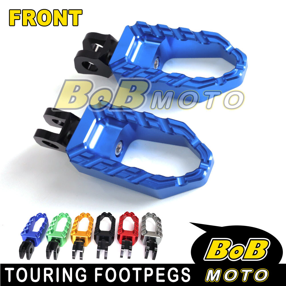 BLUE Rider Foot Pegs Wide BUZZ For CBR600 F4i FS Sport 01 02 03 04 05 ...