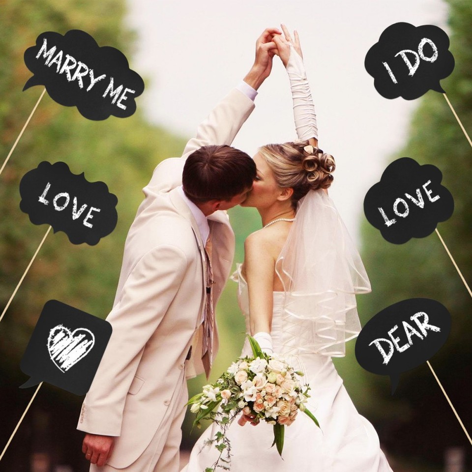 Engaged Party Photo Prop Wedding Photography Props Favors Selfie | eBay