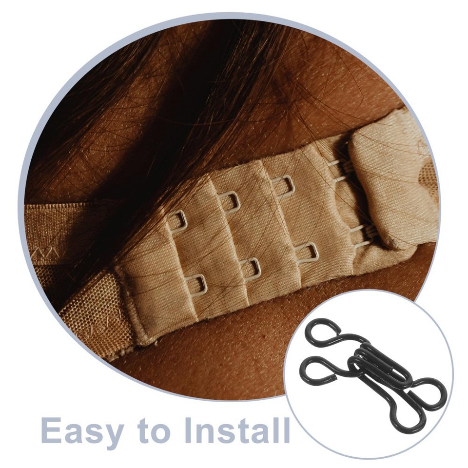 100 PCS Brass Hook Sewing and Eye Latch Fastener Clothes Fasteners ...