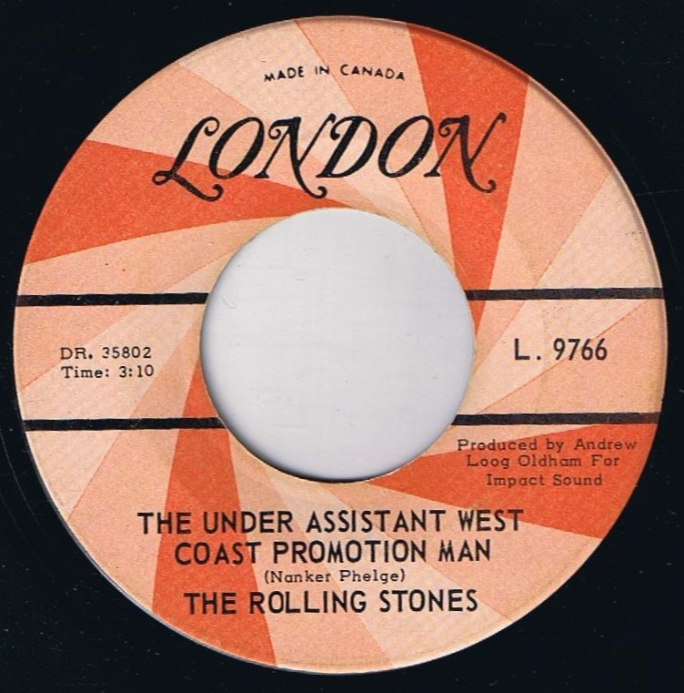 Rolling Stones Satisfaction 45 rpm Under Assistant West Coast Promotion ...
