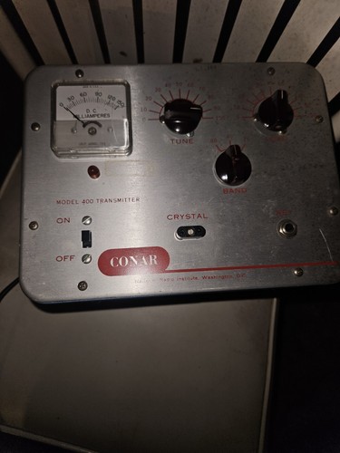 Conar Model 400 Transmitter Ham Radio Mono Band AM Blue Silver | eBay