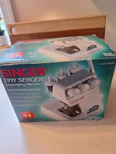 SINGER Tiny Serger Overedging Sewing Machine Model TS380A W/ BOX Tested ...