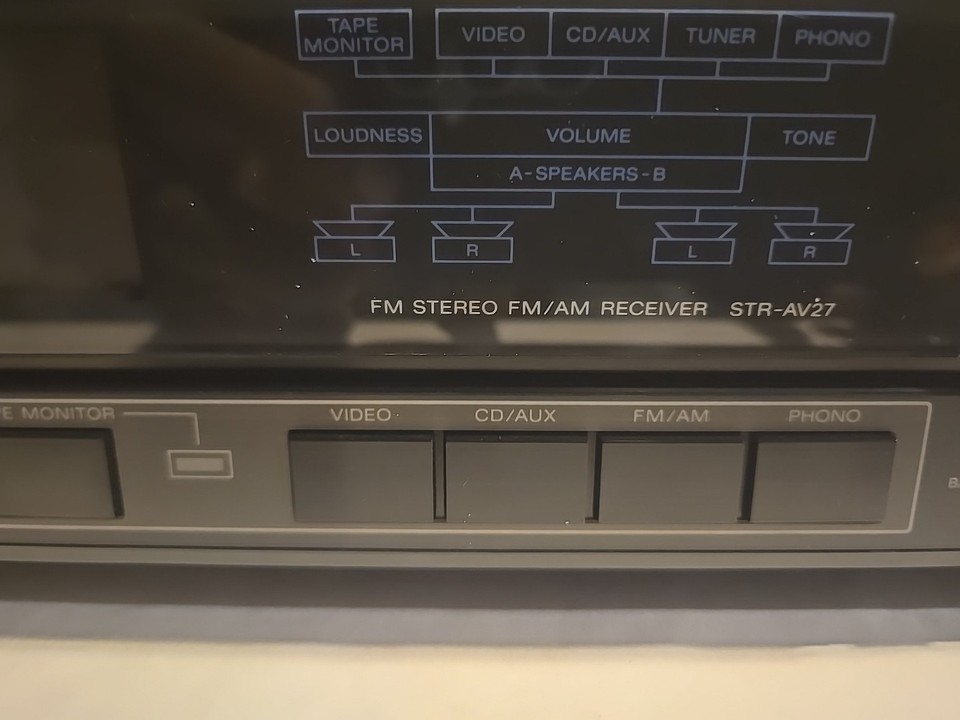 Vintage 1990s SONY STR-AV27 FM STEREO FM /AM RECEIVER ~Tested~ | eBay