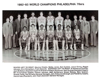 Philadelphia 76ers - 1982-83 NBA Champions, 8x10 B&W Team Photo | eBay