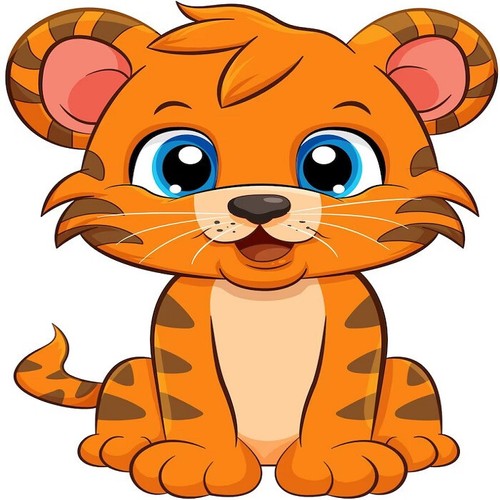 30 Custom Sweet Little Tiger Personalized Address Labels | eBay