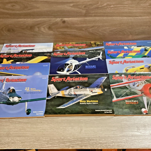 Sport Aviation Magazine Lot of 11 2002 Vintage Aircraft Airplanes RARE ...