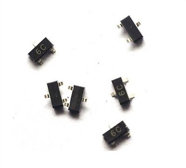 30Pcs Smd-Transistor BC817-40 Npn 45V 800Ma 310Mw SOT-23 Diotec 6C Or ...