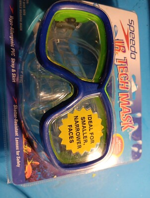 Speedo Jr. Pro View Mask Brand NIP Blue/Green FREESHIP B9 | eBay