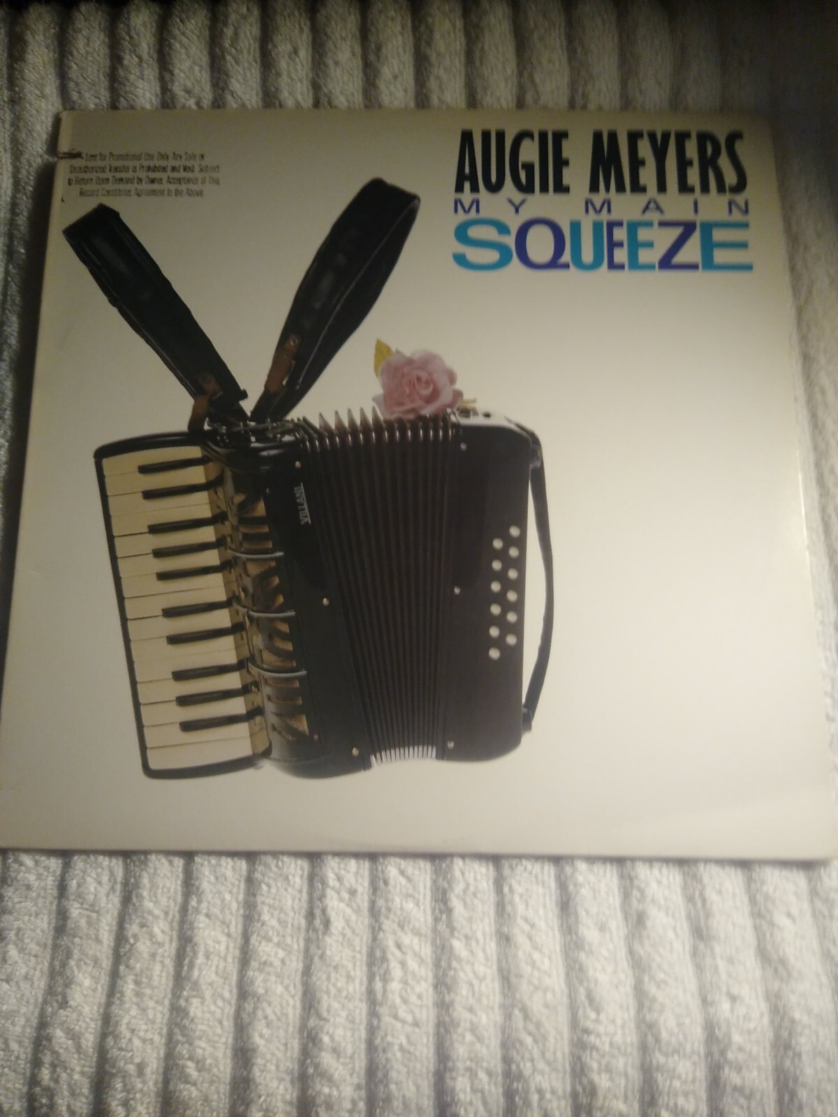 Promo-Augie Meyers ‎– My Main Squeeze LP- Atlantic America ‎– 90856-1 ...