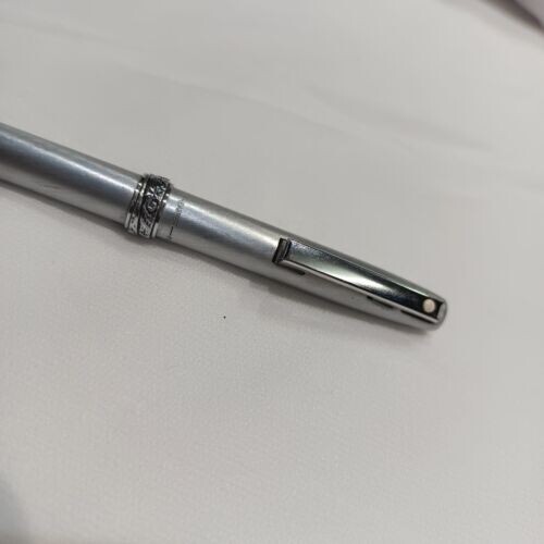Sheaffer Imperial Brushed Steel Silver Ball Pen USA | eBay