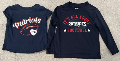 Two Baby Toddler NFL Team Apparel New England Patriots Shirts Size 12 ...