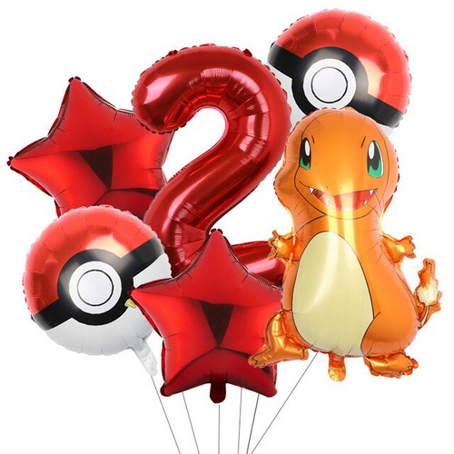 Pokemon Pikachu Charmander Squirtle Ivysaur Birthday Party Decorations ...