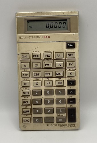 Texas Instrument BA ll Plus Professional Advanced Financial Calculator ...