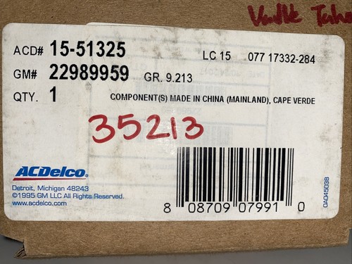 Genuine GM Expansion Valve 22989959 for sale online | eBay