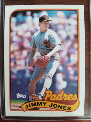 JIMMY JONES SAN DIEGO PADRES 1989 TOPPS BASEBALL CARD #748 | eBay