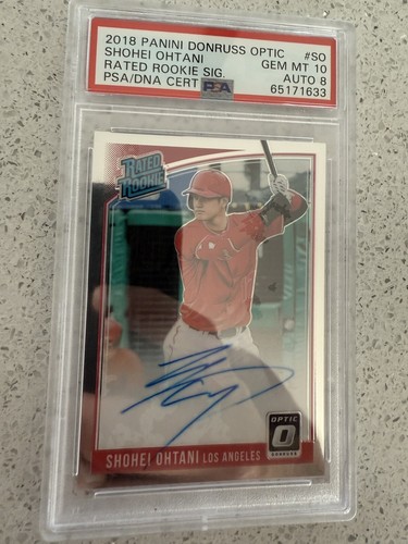 2018 Panini Donruss Optic Shohei Ohtani Rated Rookie Auto Psa10 | eBay