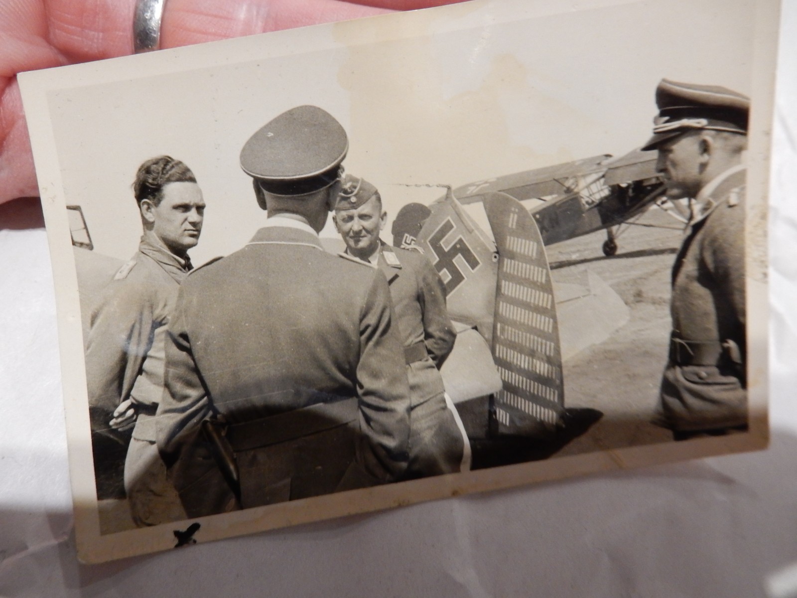 LUFTWAFFE ACE Walter Oesau WW2 PRIVATE PHOTOGRAPH 9 X 6 CM ORIGINAL ...