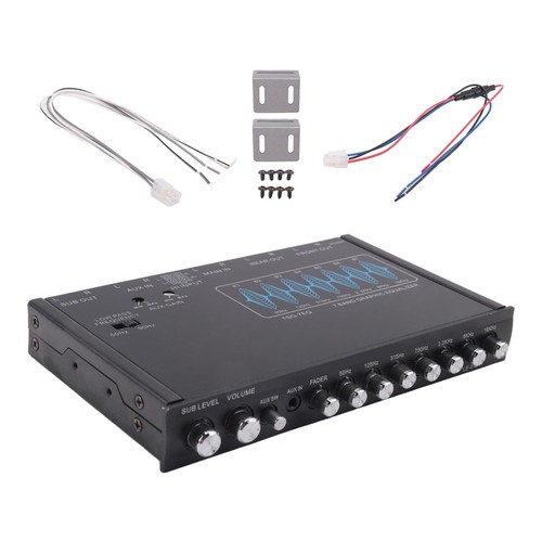 7 Band Car Equalizer Audio EQ Tuning Crossover Amplifier Parametric ...