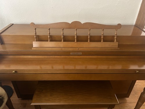 Baldwin piano good condition walnut color | eBay